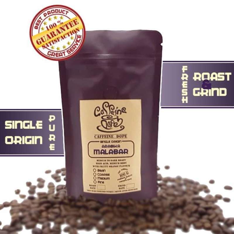 Jual Kopi Arabika Malabar 100 Gr Single Origin Bean/Biji & Ground/Bubuk - Fine di Seller ...