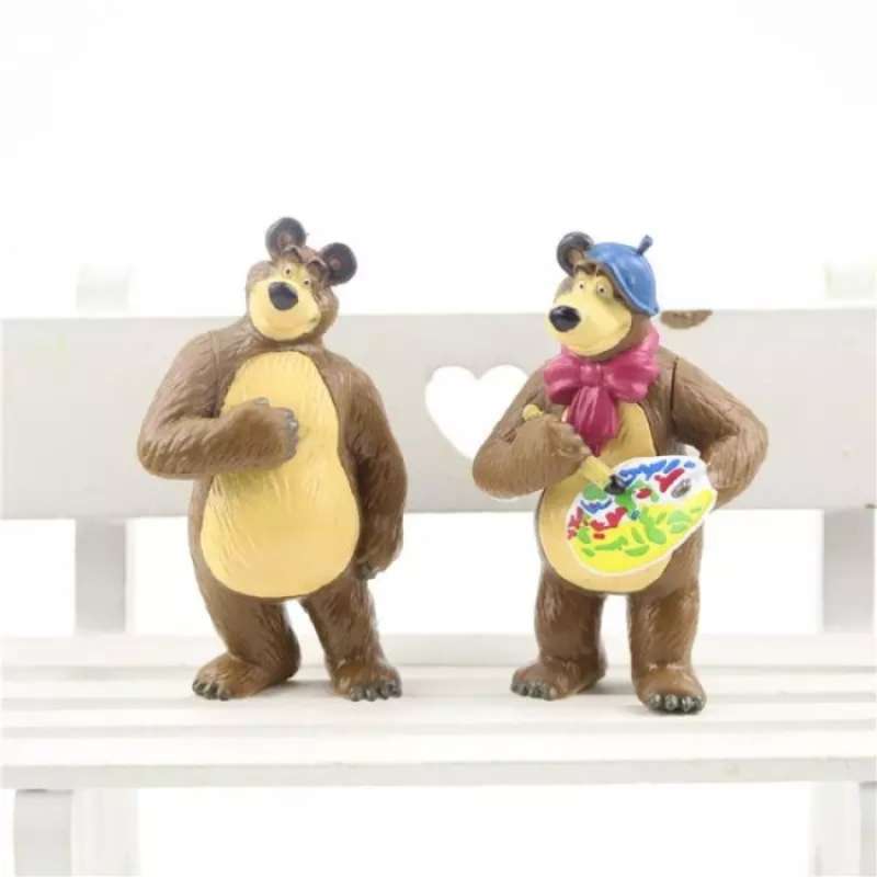 Jual Marsha And The Bear Figure Set 10 Topper Cake Di Seller Lemonia ...