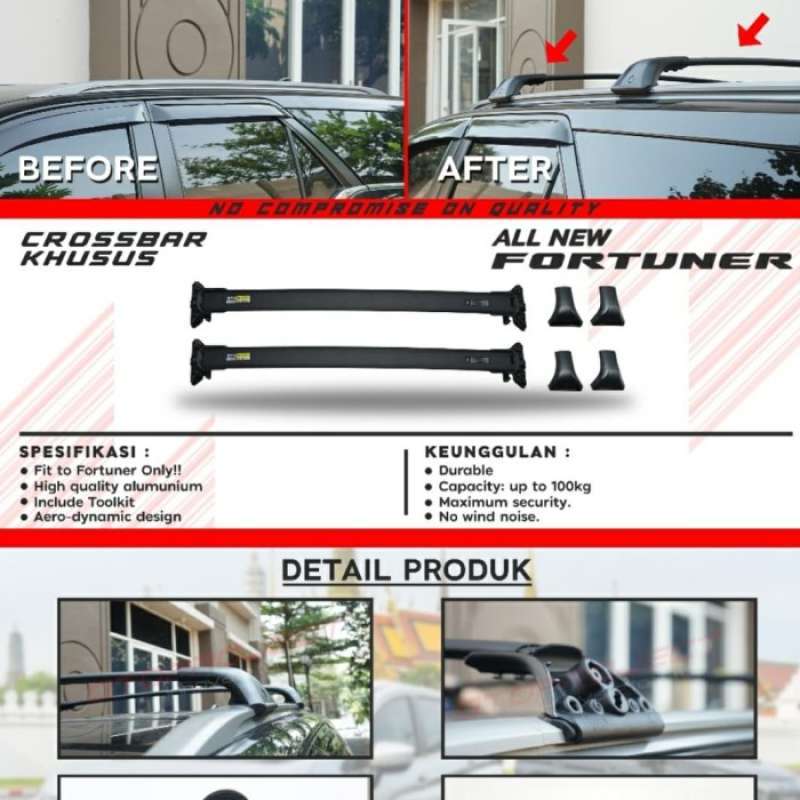 Jual Cross Bar / Crossbar Otoproject Khusus All New Fortuner Vrz TRD di Seller Carlos dareen ...