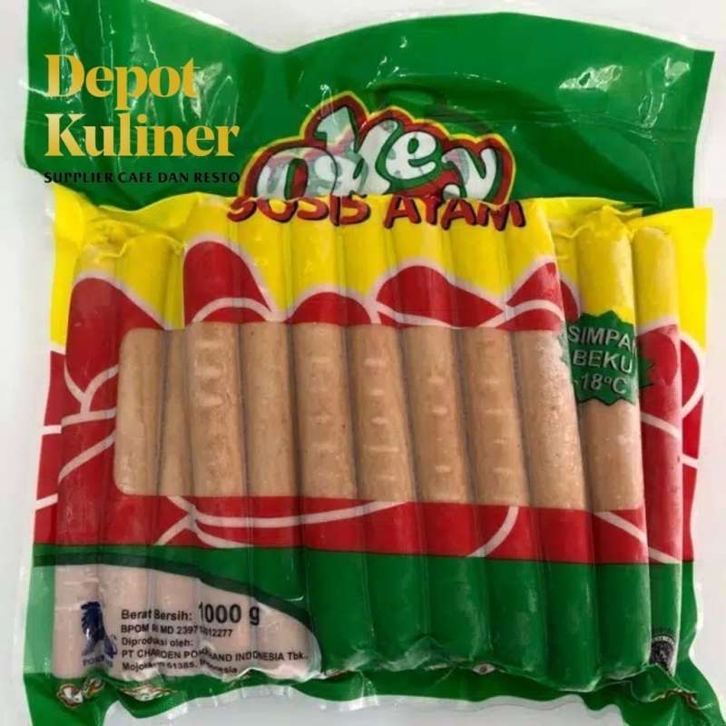 Promo Okey Sosis Ayam Isi 1kg Sosis Oke Diskon 10% Di Seller Depot ...