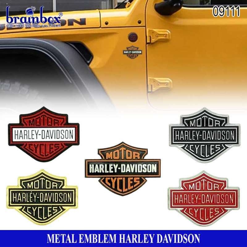 Promo Emblem Besi Logo Harley Davidson Metal Logo Tempelan Body Mobil ...