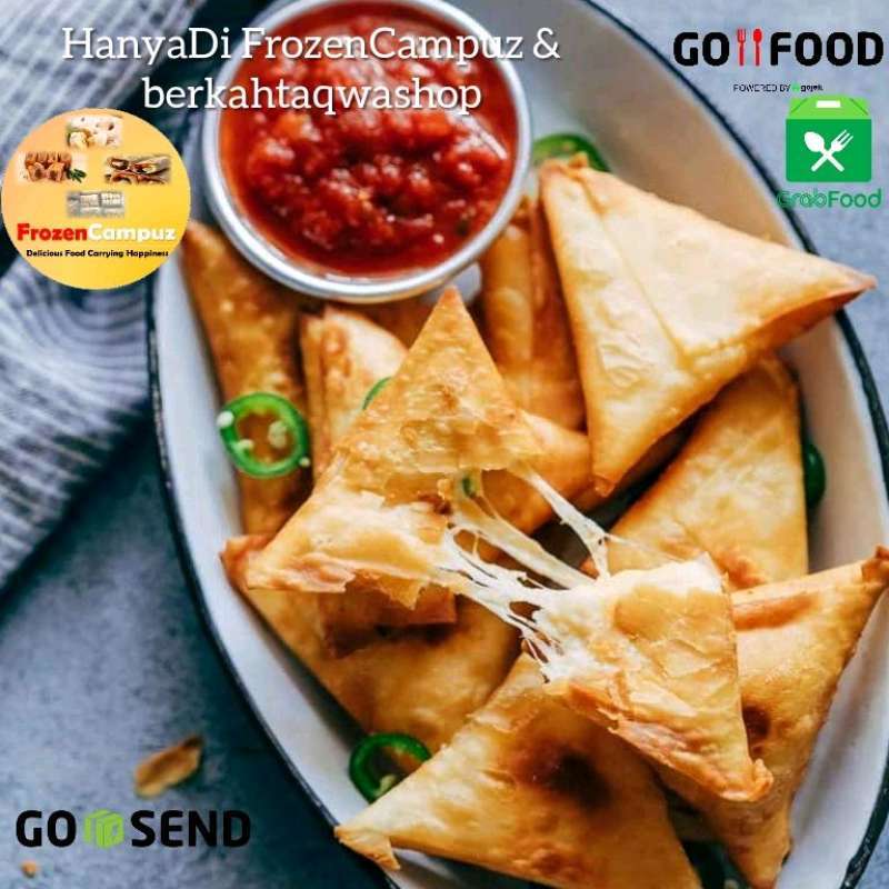 Jual Sambosa Keju Mozarella Samosa Daging Keju Per Pak/Sambosa Frozen ...
