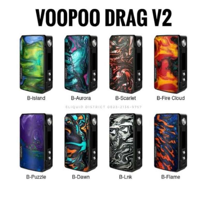 Jual VOOPOO DRAG V2 2 AUTHENTIC TC Box Mod - 177W & Dual 18650 di ...