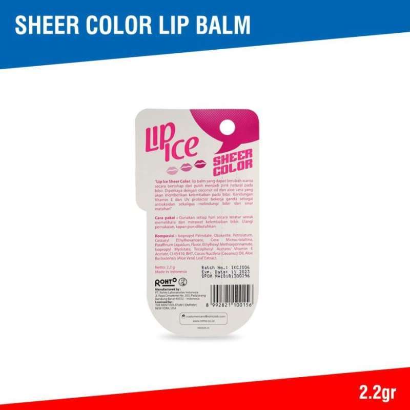 Jual Lip Ice Sheer Colour Original / Natural Di Seller Toko Bersahaja ...