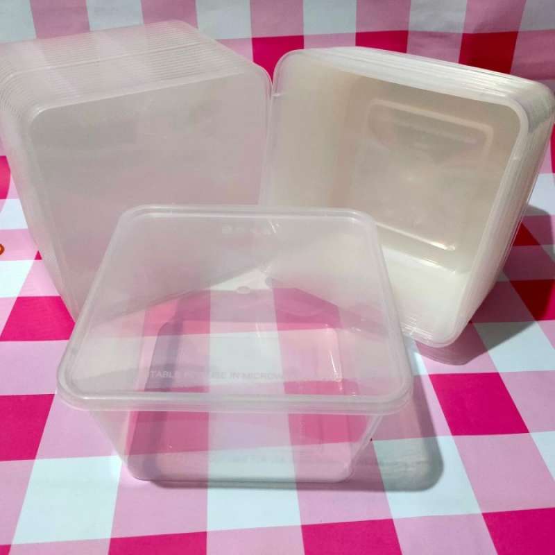 Jual Thinwall Kotak 1500 Ml 25 Pcs Kotak Plastik Kotak Bening Di