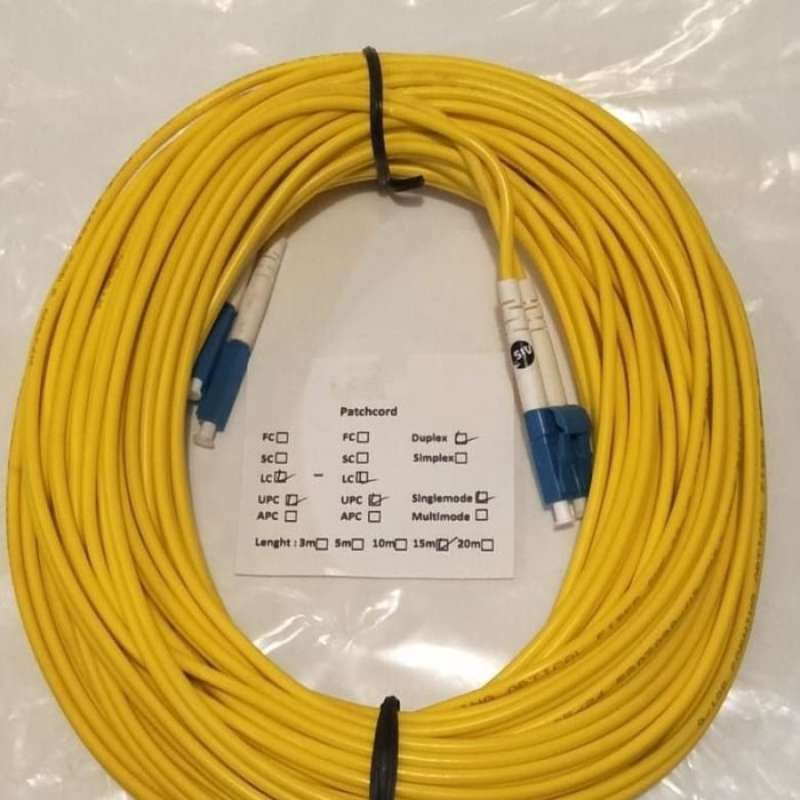 Jual 40m Patchcord LC Upc - LC Upc Fiber Optic Patch Cord LC-LC Duplex ...
