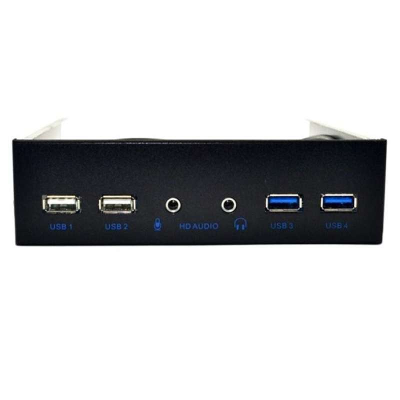 Jual Desktop Pc Case Internal Front Panel Usb Hub 2 5.25 Inch di Seller ...