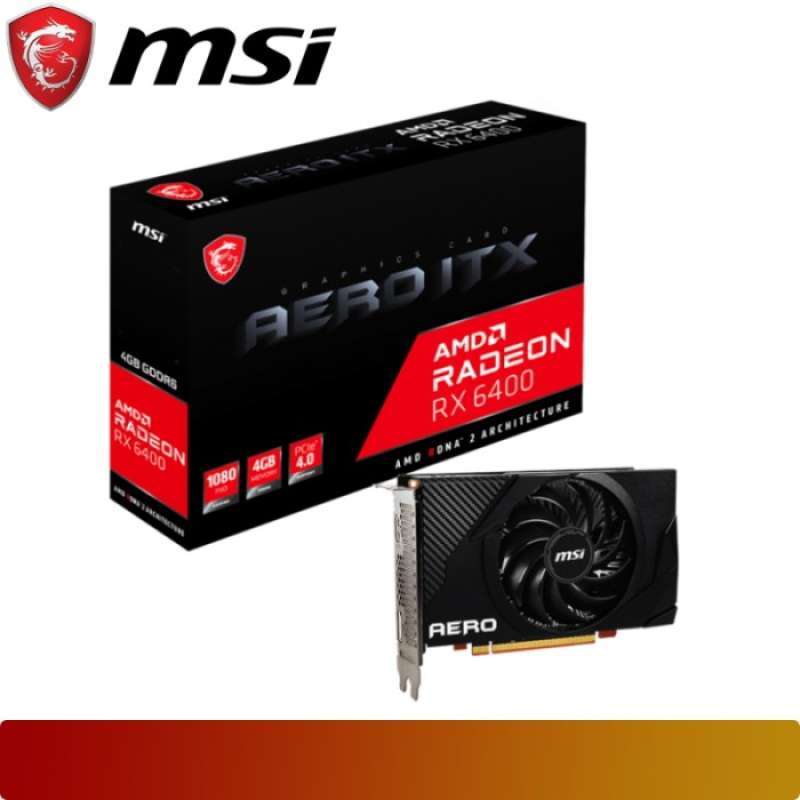 Jual MSI Radeon™ RX 6400 AERO ITX 4G | VGA AMD Radeon RX 6400 4GB di ...