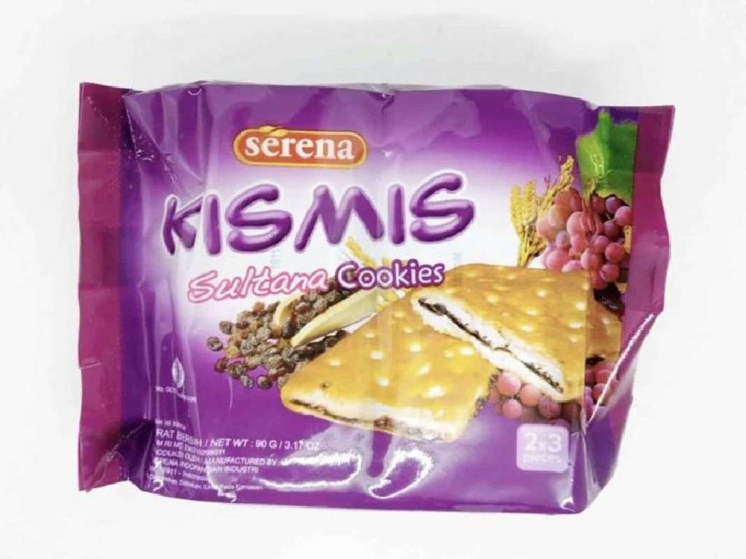 Jual Serena Kismis Sultana Cookies 90gr / Biskuit Kismis di Seller ...