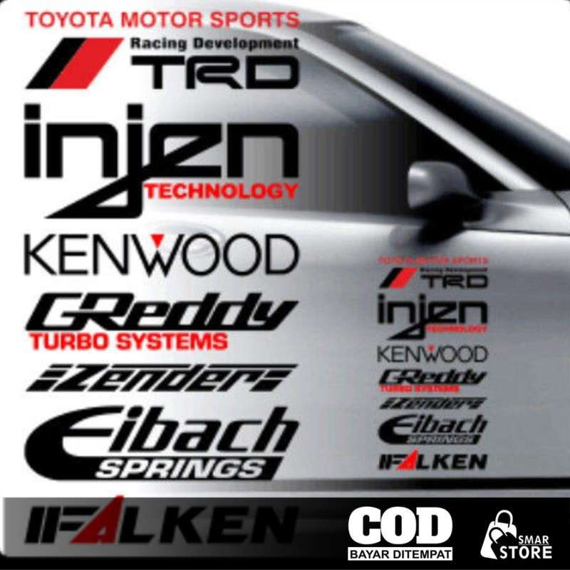 Promo Cutting Stiker Setiker Mobil Body Samping Variasi Sponsor Diskon ...