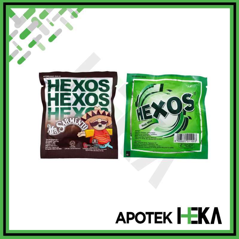 Jual Permen Hexos Mint isi 5 Butir - Permen Penyegar Nafas (Mint Hijau ...