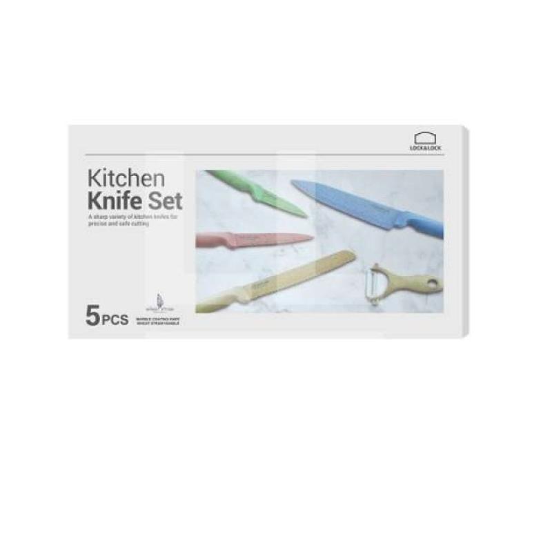 Jual LocknLock Exclusive Cookplus 5P Knife Set - Pastel CKK102S5MIX di ...