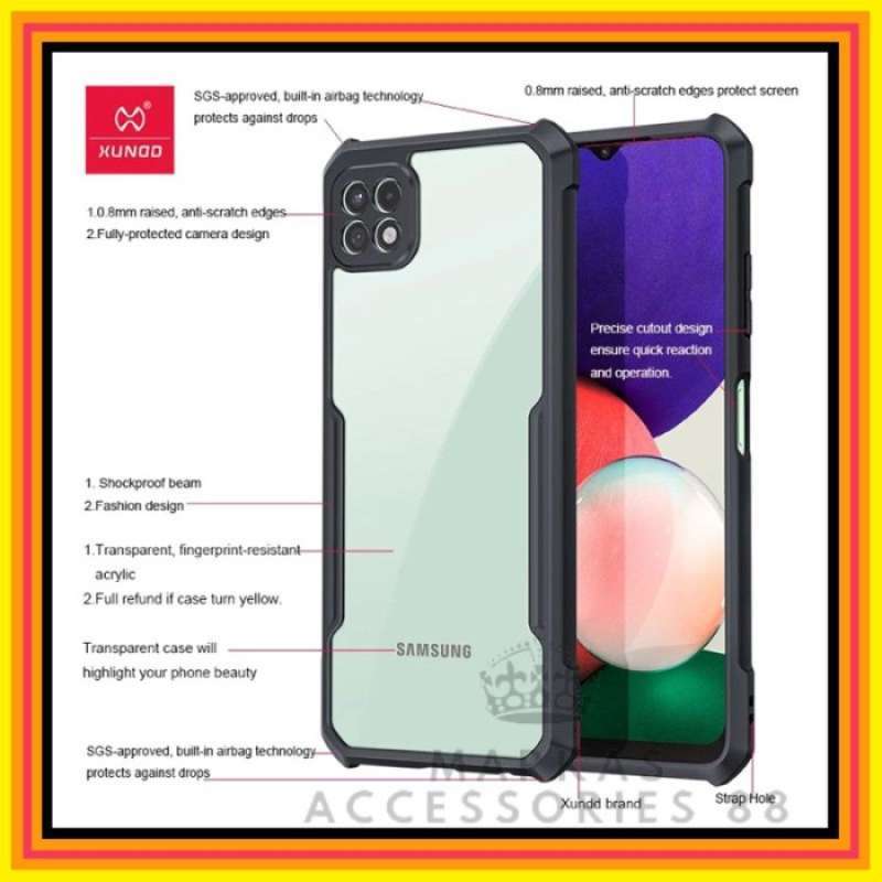 Promo SAMSUNG GALAXY A22 4G / 5G XUNDD ORIGINAL HARD CASE SOFT CLEAR CASING Diskon 22% di Seller ...