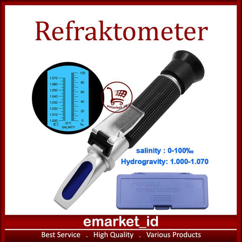 Jual Refraktometer / Salinity Portable Refractometer / Alat Ukur Kadar ...