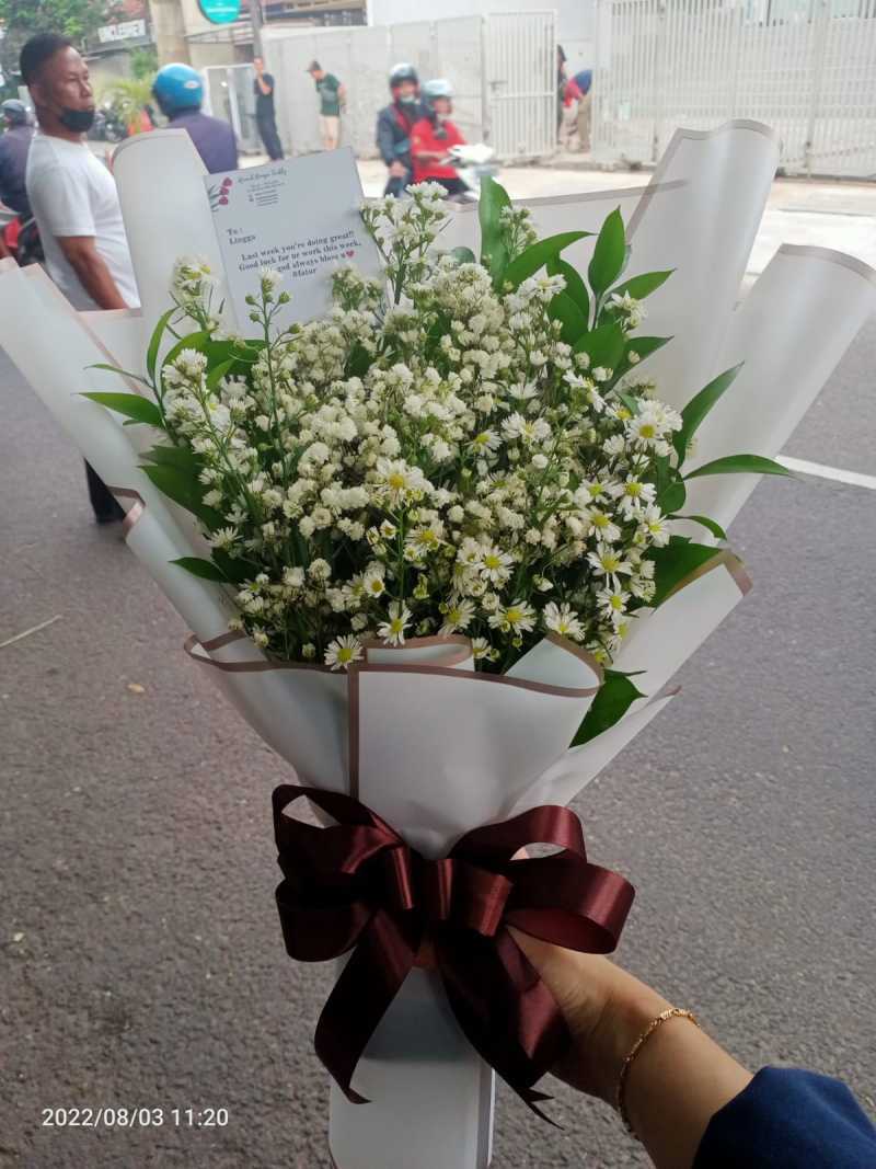 Jual BUKET BABY BREATH & PIKOK - BUKET PUTIH - BUKET ANNIVERSARY WISUDA di Seller ...