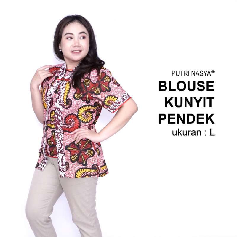 Promo Atasan Batik Jumbo Blouse Big Size Wanita Lengkap S M L Xl 2l 3l