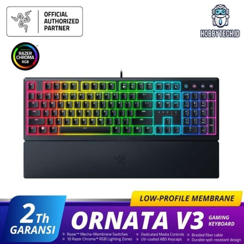 Jual Razer Ornata V3 Low Profile Mecha Membrane RGB - Gaming Keyboard ...