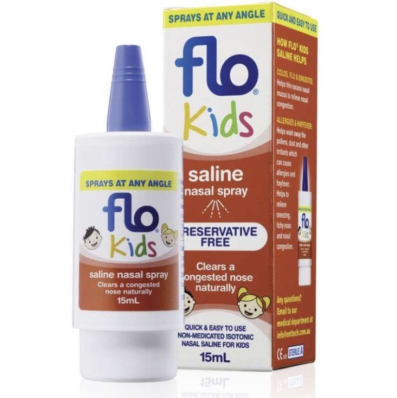 Jual (ORIGINAL) Flo Kids Saline Nasal Spray 15ml nasal spray untuk anak ...
