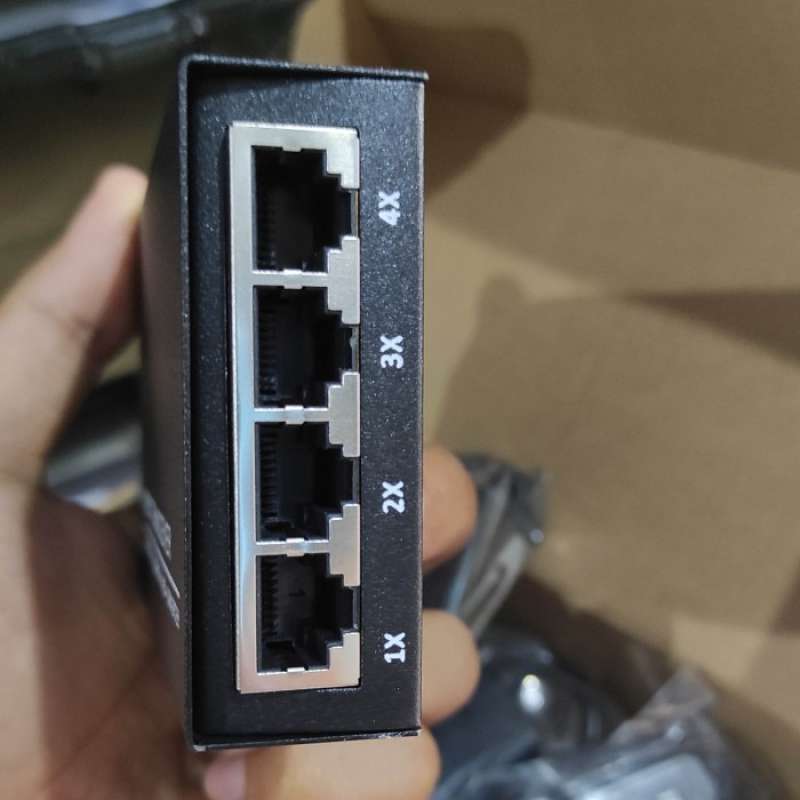 Promo Media Converter Fiber Optic To Lan 4 Port / Fo To Rj45 With ...