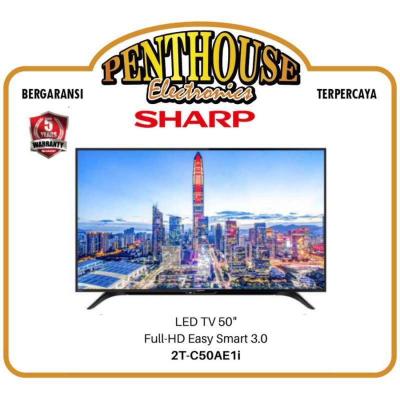 Jual Sharp LED TV 50 Inch 2T-C50AE1 / 2TC50AE1 / 2T-C50AE1i AQUOS SMART FHD di Seller Penthouse ...