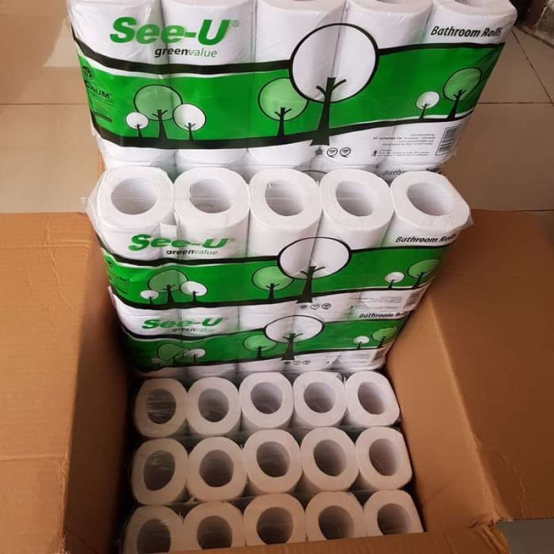 Jual 1 Dus = 10 Packs X 10rolls || See-u Tissue Gulung 1 Dus / Tisu ...