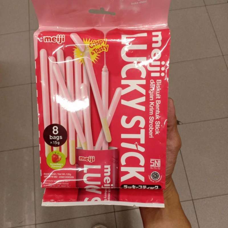 Jual Meiji Lucky Stick Family Strawberry 120gram Di Seller Wwwsansan ...
