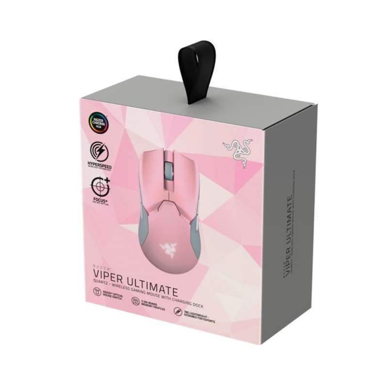 Jual Razer Viper Ultimate Quartz with Charging Dock - Wireless Gaming ...