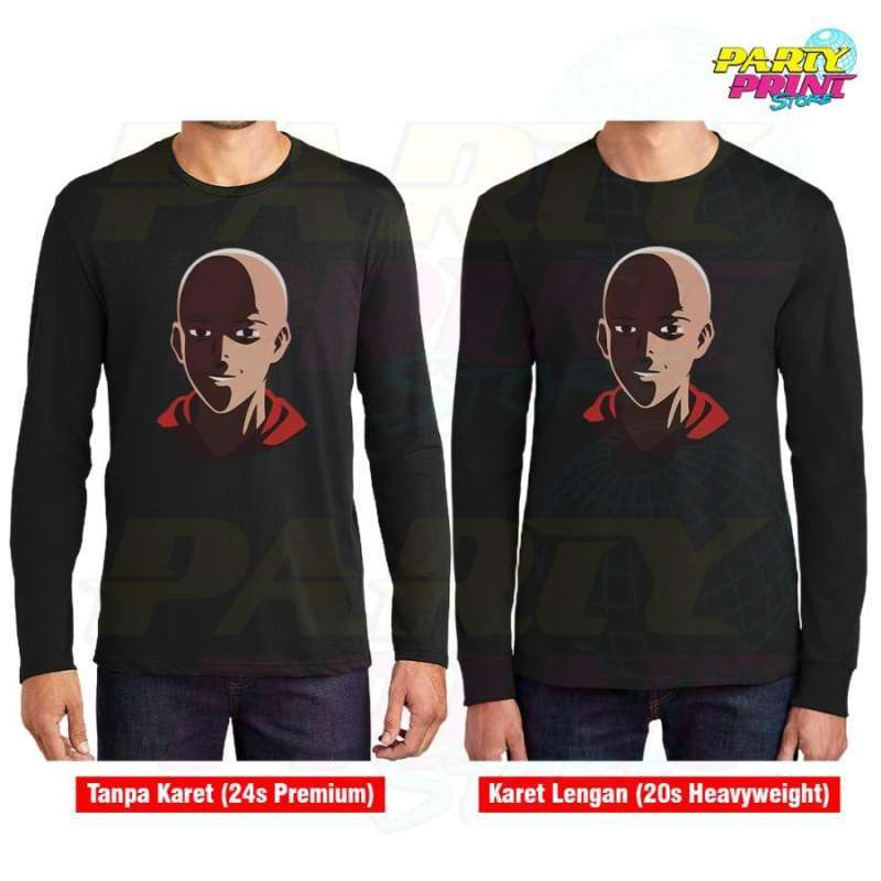 Jual Kaos Baju Lengan Panjang Pria Cowok Anime One Punch Man Saitama ... Jual Kaos Baju Lengan Panjang Pria Cowok Anime One Punch Man Saitama ...