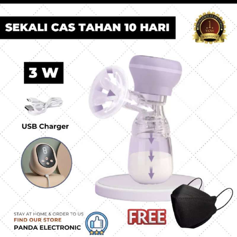 Jual Pompa ASI Portable Tahan 10hari Breastpump Rechargeable Breast ...