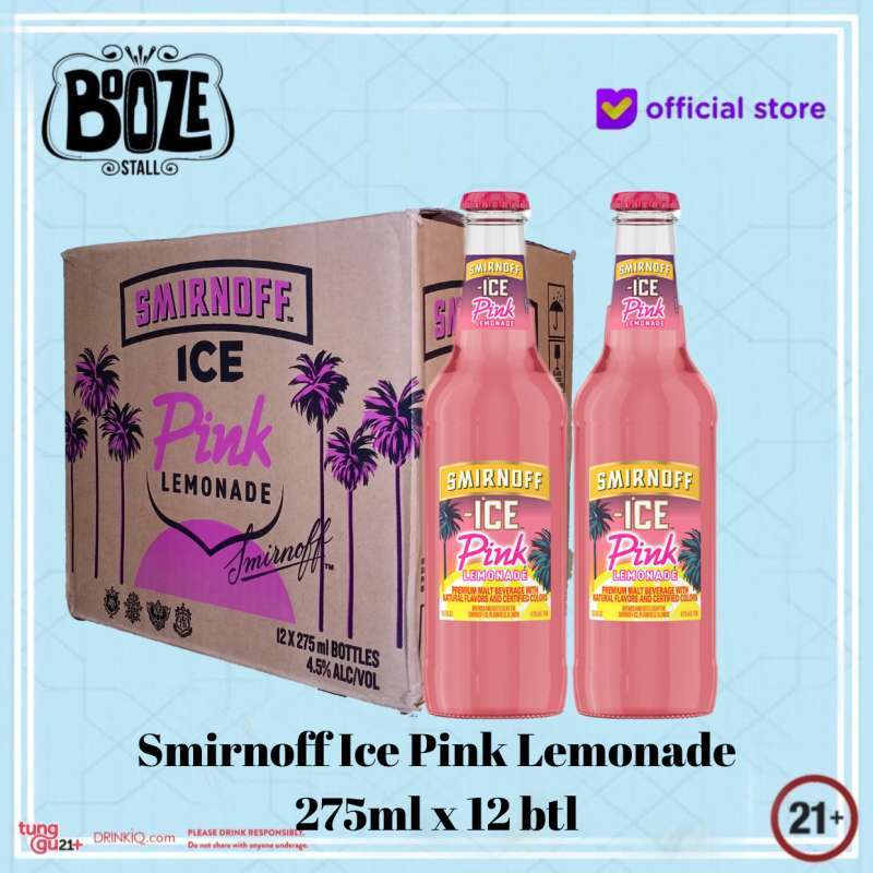 Jual Smirnoff Ice Pink Lemonade 275ml x 12 btl (1 Karton) di Seller ...