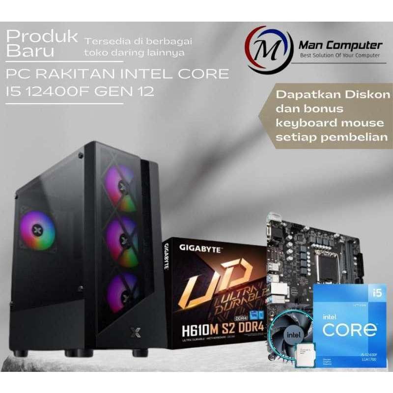 Jual Paket Cpu Pc Gaming Intel Core I5 12400F Lga 1700 Gen 12 di Seller MANCOMP_ID - Babakan ...