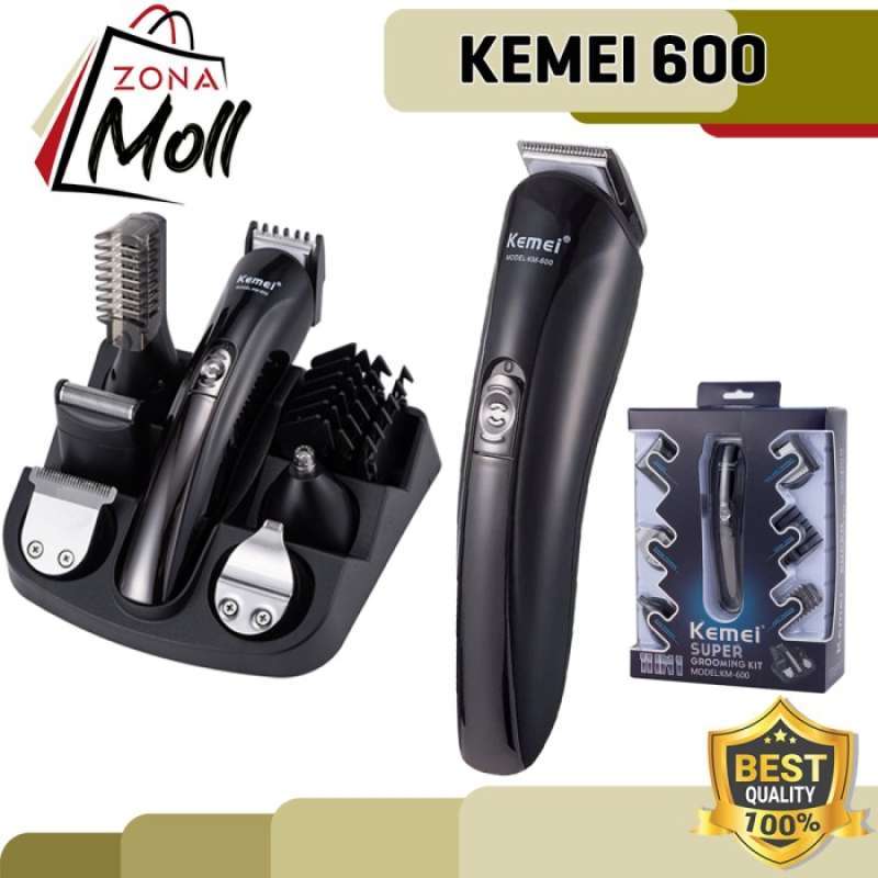 Jual Km-600 Kemei Alat Cukur 6 In 1 Listrik Rambut Jenggot Clipper ...
