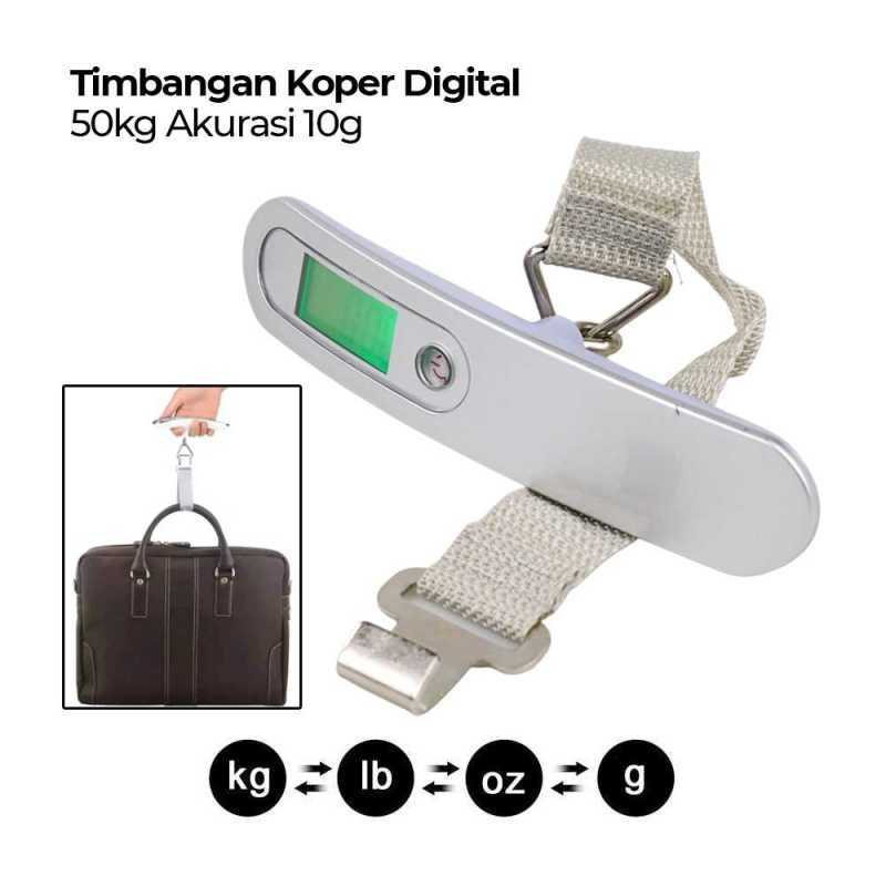 Jual KBT Timbangan Koper Digital Portable Scale 50kg Akurasi 10g - QCS ...