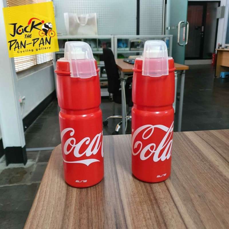 Jual ELITE Jet Plus 750ml Coca-Cola Red Bidon Bottle Botol Minum Sepeda ...