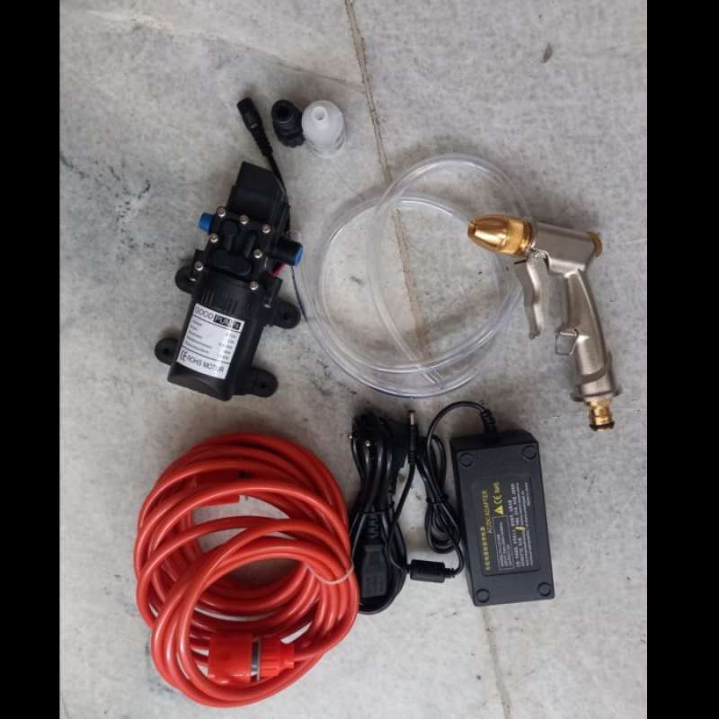 Promo SET Alat Steam Pompa DC Mesin Cuci AC Motor Mobil Steam Power ...