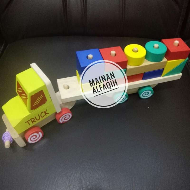 Jual Balok Kontainer Pelangi-mainan Edukasi Kayu Pinus Berkwalitas Di ...