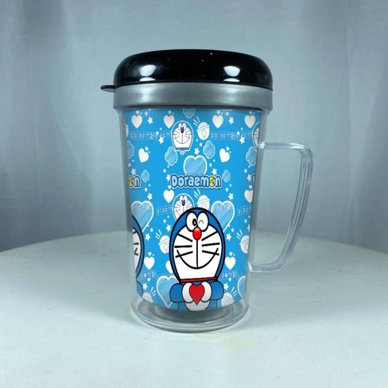 Jual Tumbler Gelas Gagang Doraemon Anime Manga Kartun Botol Minum ...