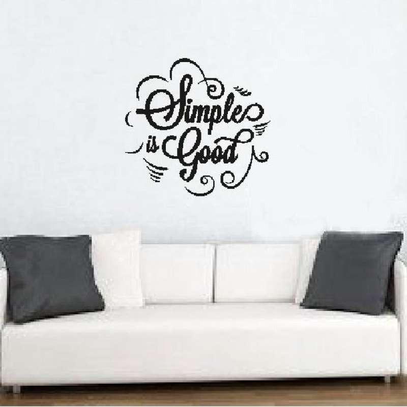 Jual WallStiker Quotes Simple Good Dinding Sticker Kaca Office Wall ...