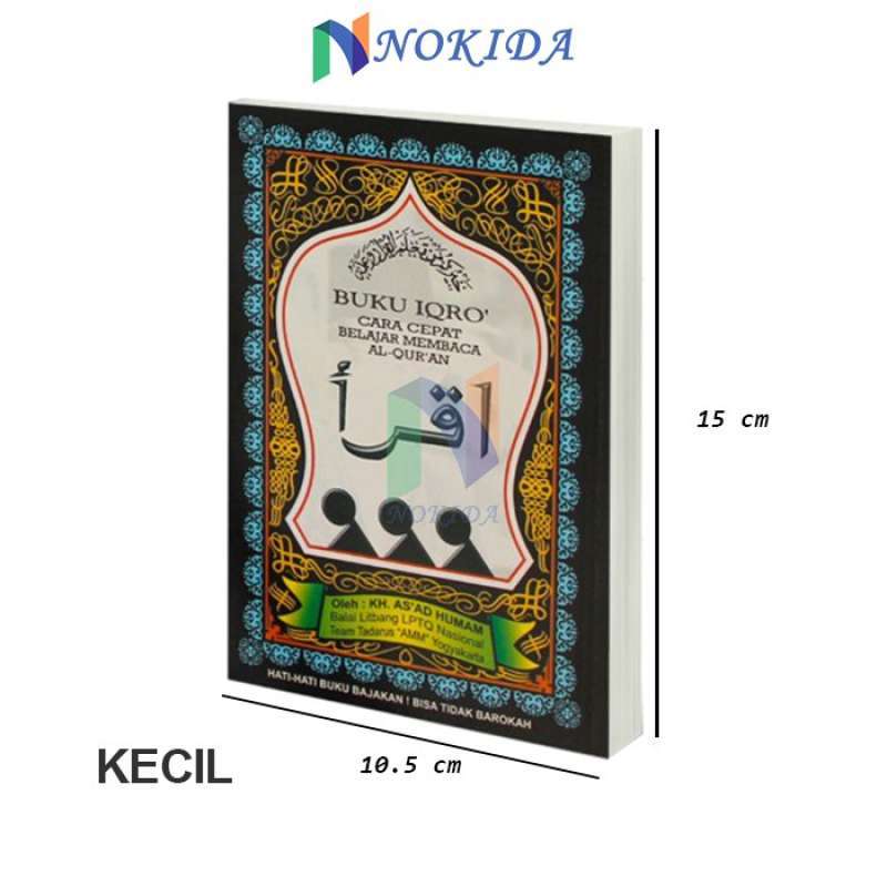 Jual Nokida Buku Iqra Besar / Kitab Iqro Cara Cepat Belajar Membaca Al ...