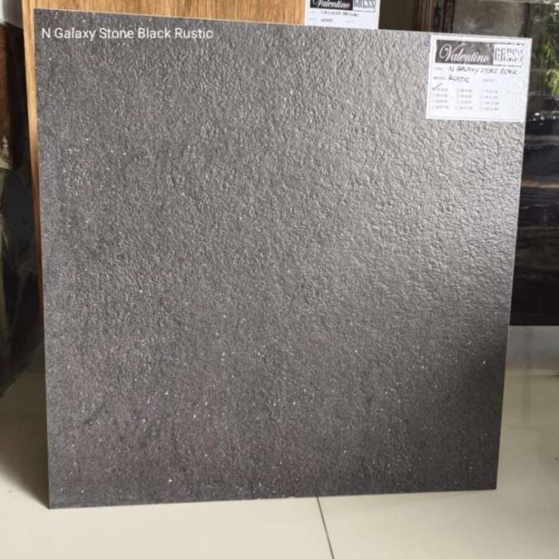 Jual Granit 60x60 N Galaxystone Black Rustic -valentino Gress Di Seller Naura Keramik ...