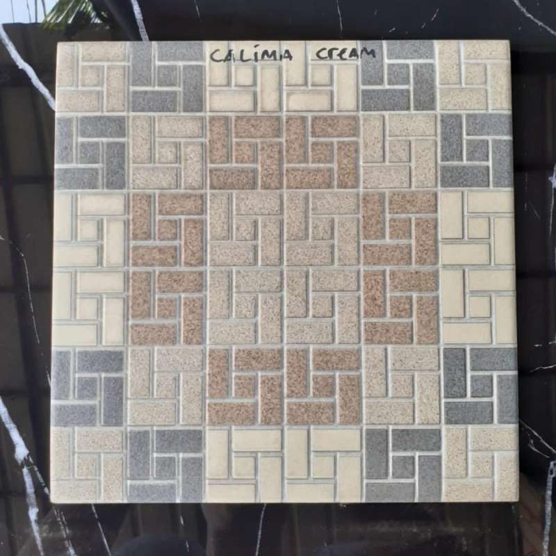 Jual KERAMIK 25X25 CALIMA CREAM MATT - MULIA TILE di Seller Naura ...