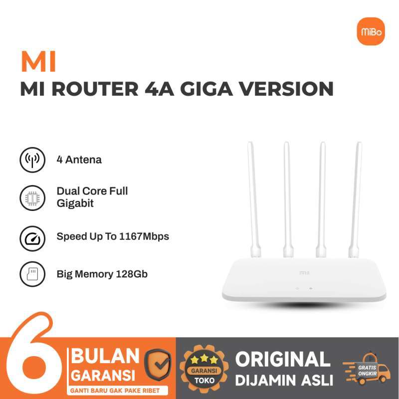 Promo MI WiFi Router 4A Giga Version-Garansi Resmi Diskon 44% di Seller ...