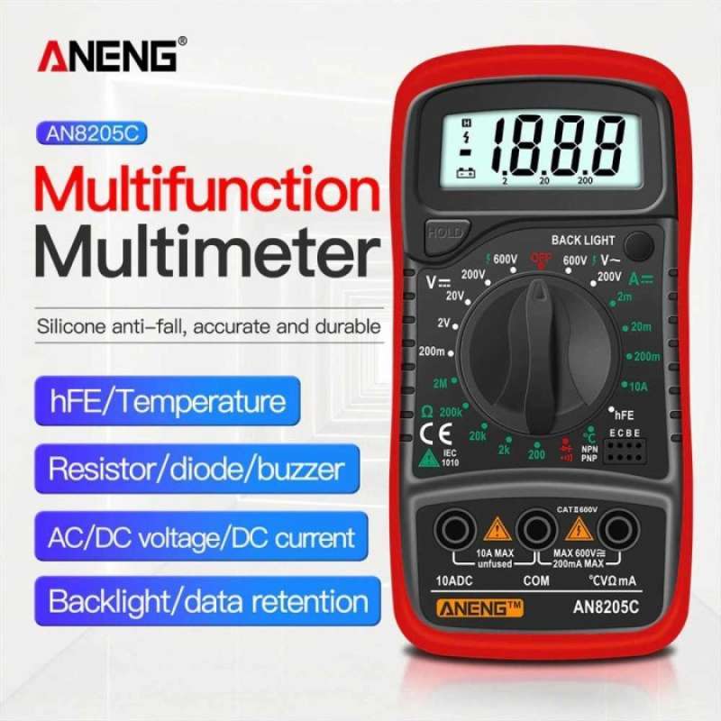 Promo Oem Digital Multimeter Ac Dc Dengan Buzzer Diode Resistor ...