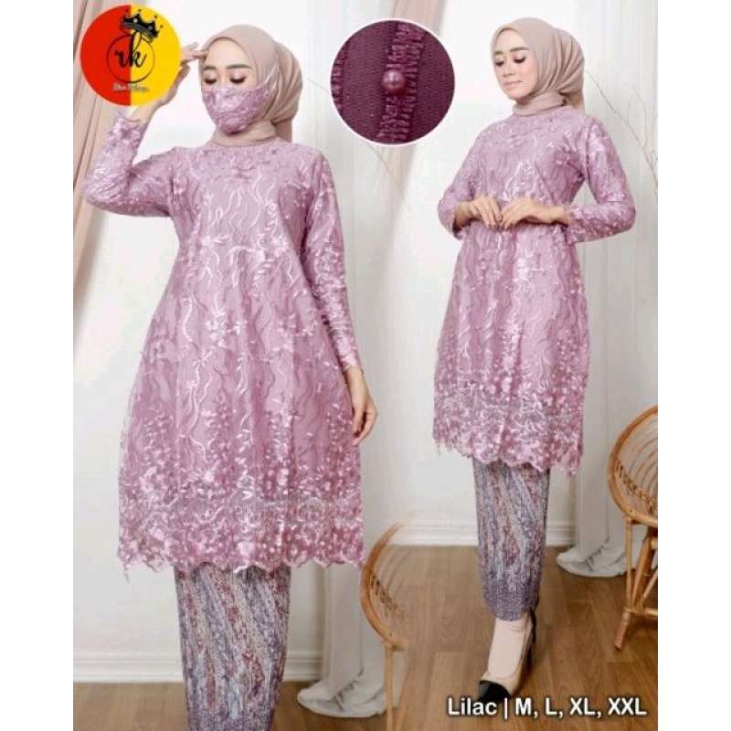 Promo Seragam Kebaya Wanita Terlaris Setelan Kebaya Baju Brukat Wanita ...