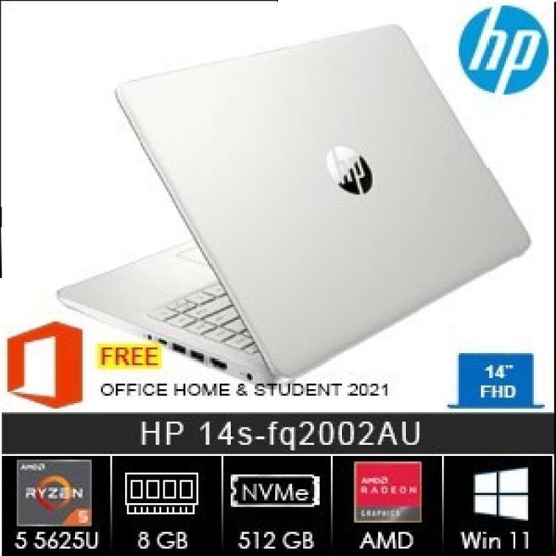 Jual HP 14s-fq2002AU [Ryzen 5 - 5625U/8GB/512SSD/Win11 + OHS 2021 ...