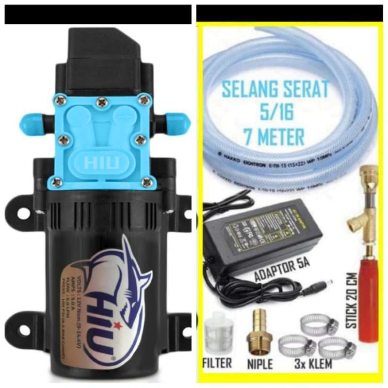 Promo Pompa Hiu Dc - Pompa Cuci Mobil -Pompa Cuci Motor Hemat Lengkap ...