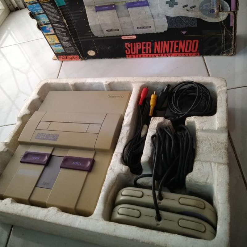 Promo Super Nintendo SNES Control Set Lengkap Dus Diskon 12% di Seller ...
