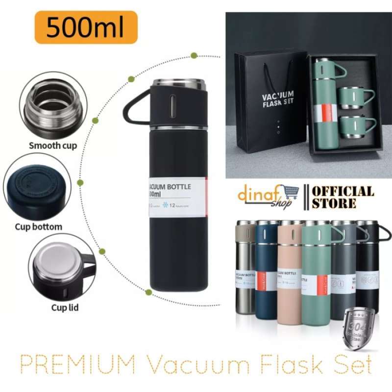 Jual PROMO Termos Kopi Tumbler Air Panas Dingin Stainless Vacuum Set Cangkir B292 di Seller SNJ ...