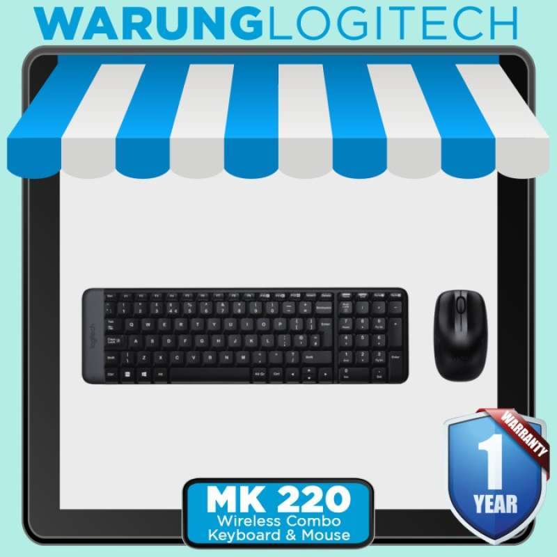 Jual Logitech Wireless Mouse & Keyboard Bundle Combo MK220 di Seller ...