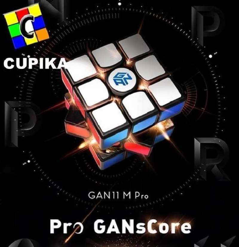 Jual Rubik 3x3 Gan 11 M Pro Magnetic BLACKBASE 3x3x3 di Seller Cupika ...